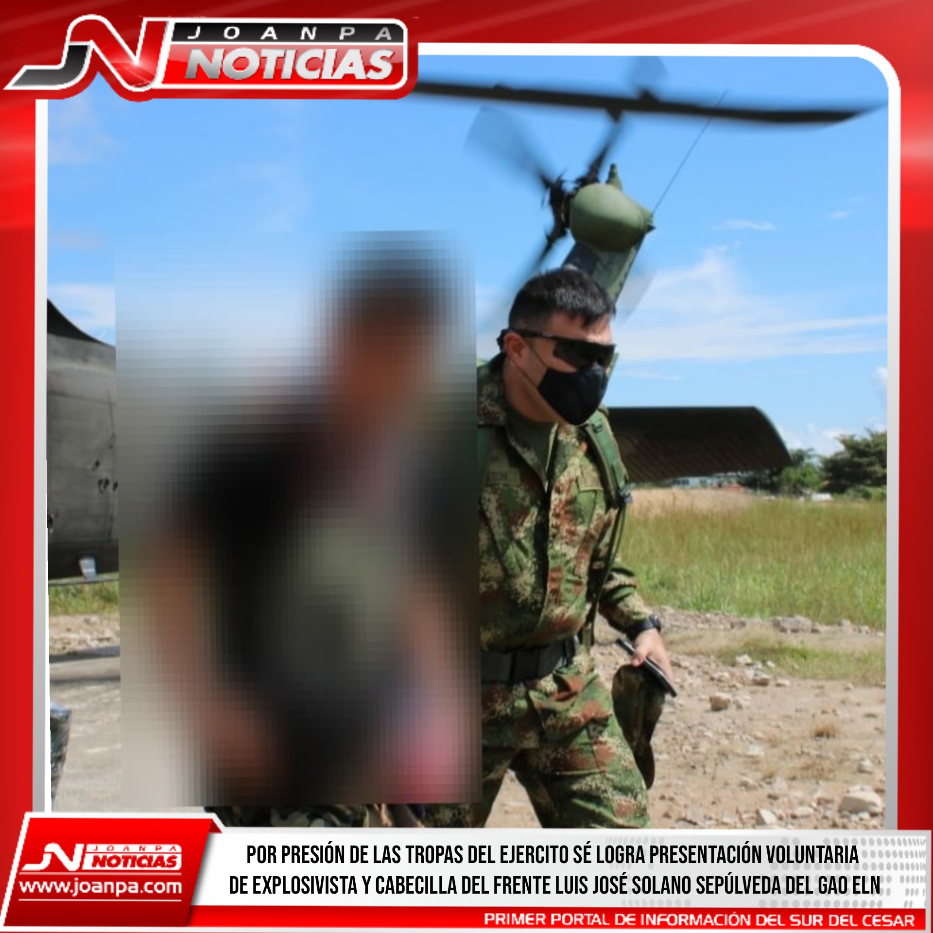 Por presión de las tropas del ejercito sé logra presentación voluntaria ...